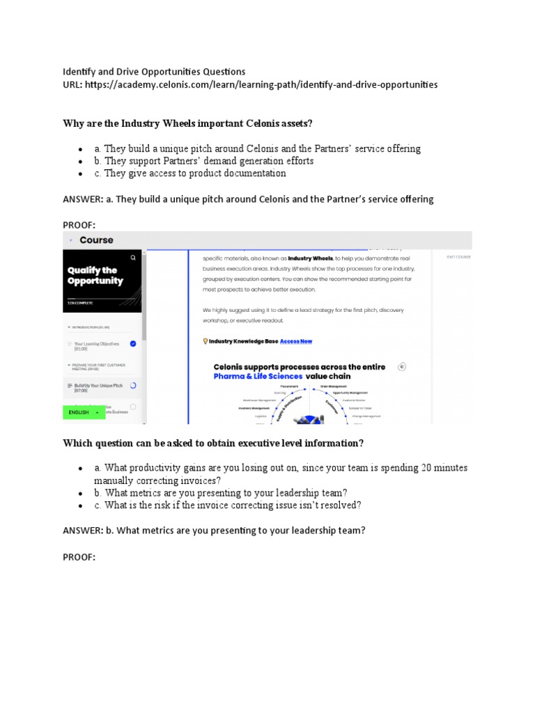 Identify and Drive Opportunities Questions | PDF | Customer | Marketing