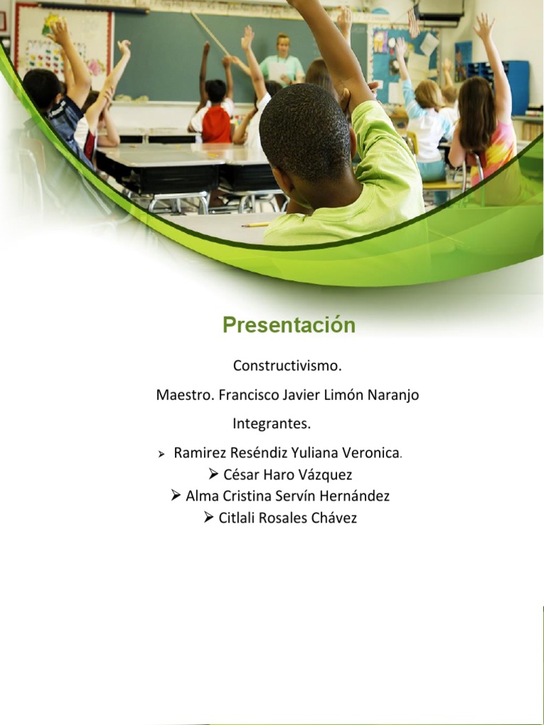 Aprendizaje constructivista: conceptos clave y rol del maestro | PDF ...