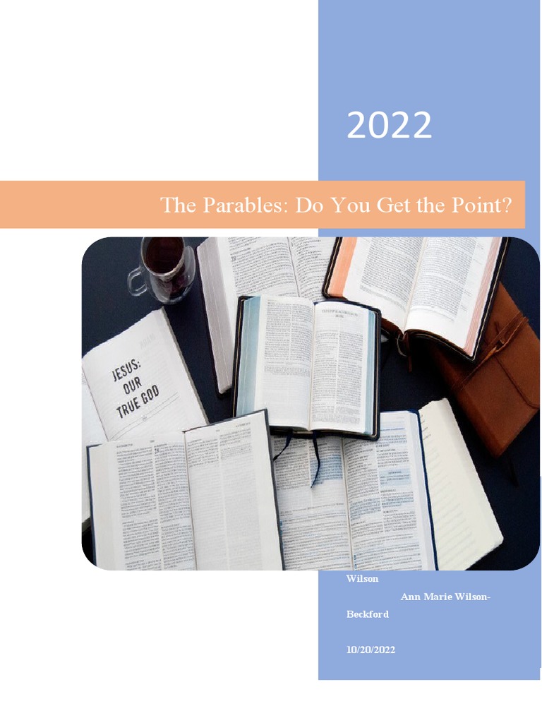 Group 6 Report - Parables (Chapter 8) - 1 | PDF | Parable | Parables Of Jesus