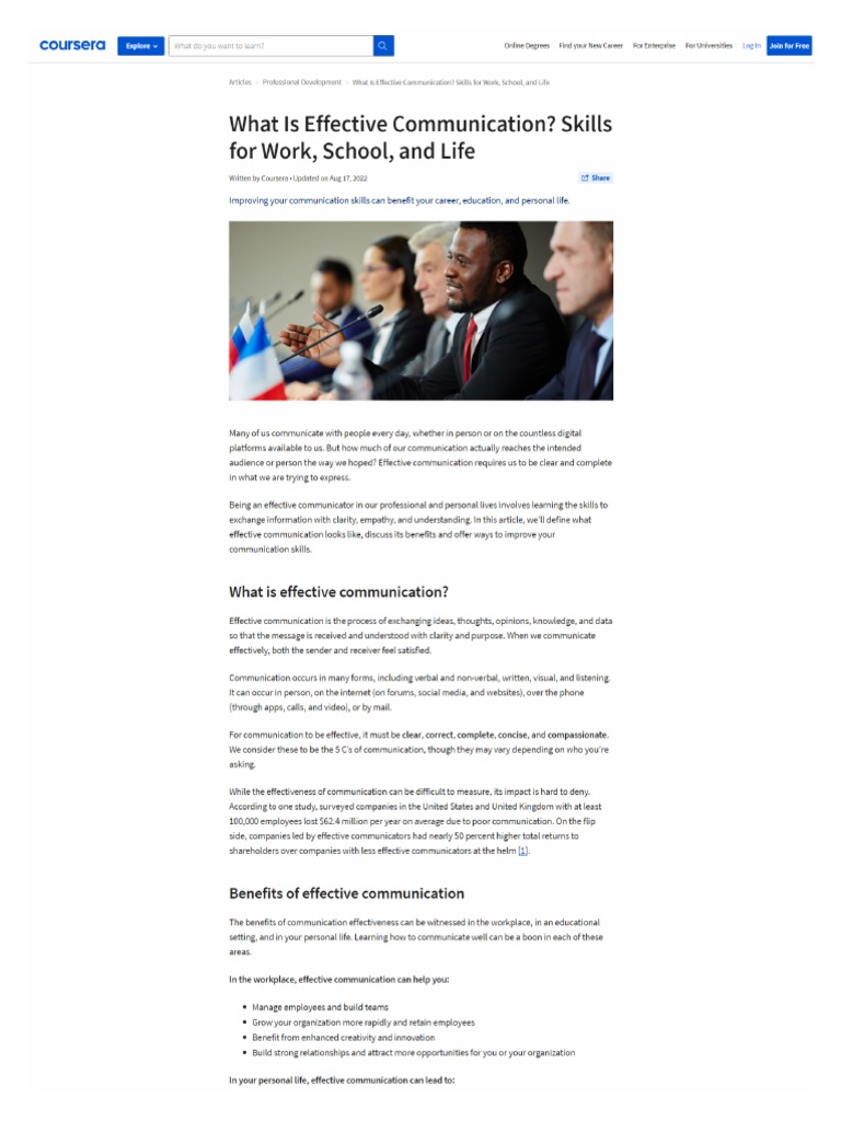 Screencapture Coursera Org Articles Communication Effectiveness 2022 09