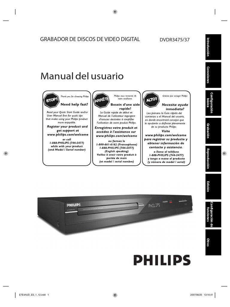 Philips DVD Recorder | PDF | DVD | Radio