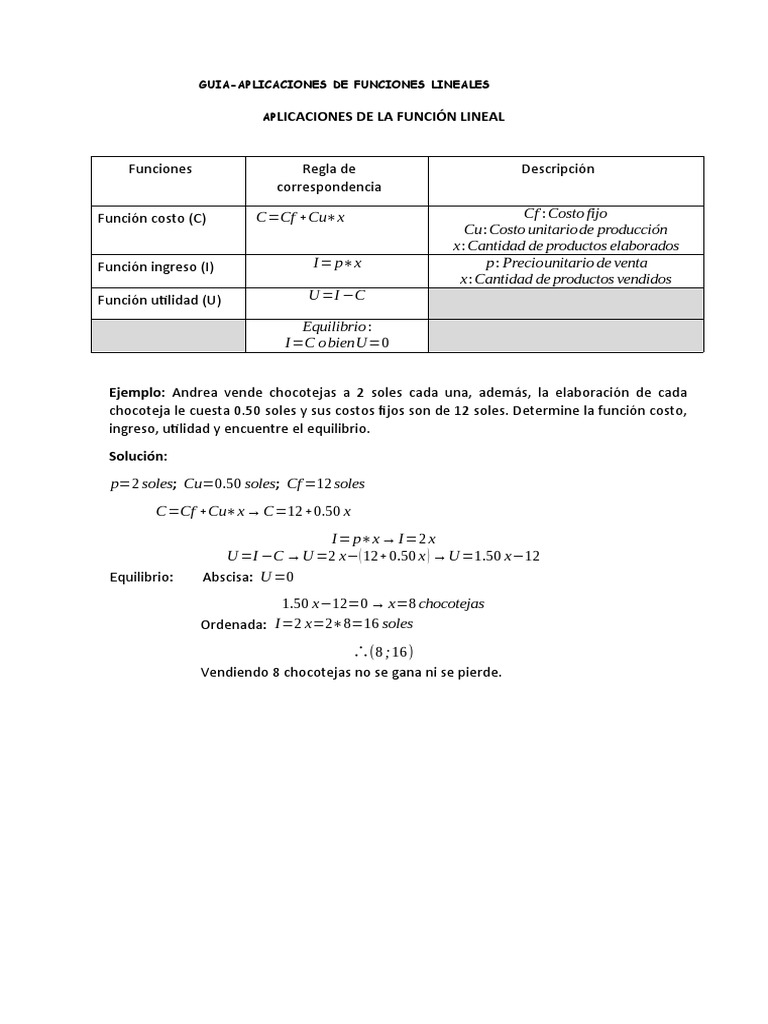 Guia-Aplicaciones de Funciones Lineales Sesión 14 | PDF | Función (Matemáticas) | Fahrenheit