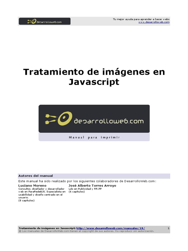 Manual Tratamiento Imagenes Javascript | PDF | Script Java | Página web Manual Tratamiento Imagenes Javascript | PDF | Script Java | Página web