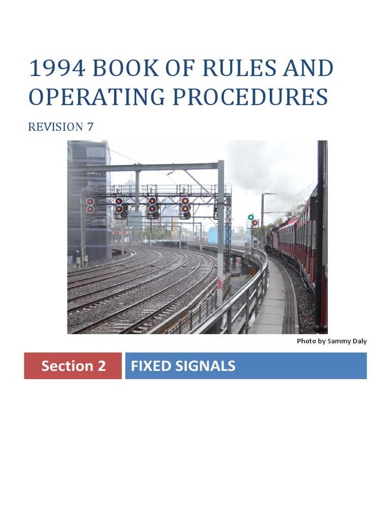 Section 02 - Fixed Signals - Version 2.0 | PDF | Transport ...