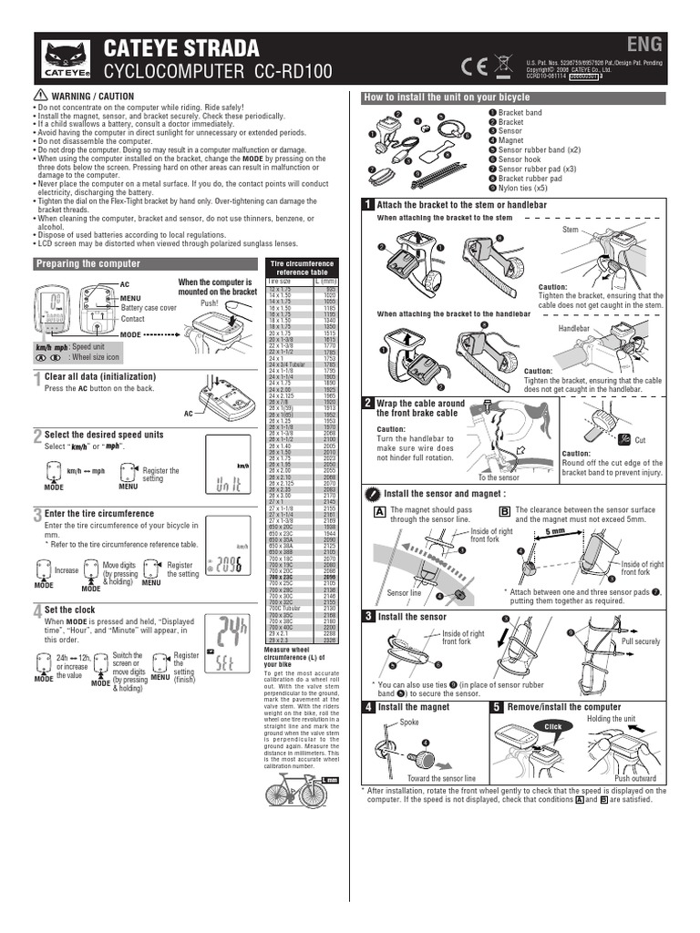 CC-RD100 - ENG v3 | PDF | Clock | Speed