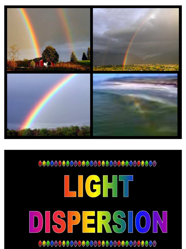 Light Dispersion and Rainbows Explained | PDF