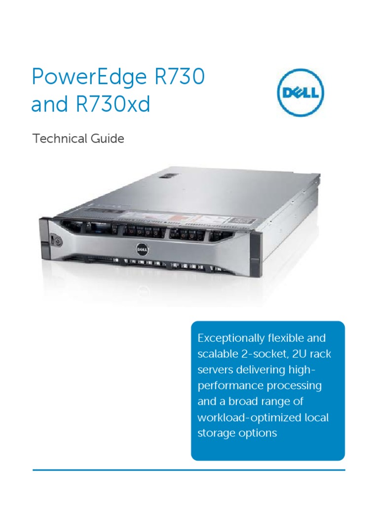 Dell PowerEdge R730 and R730xd Technical Guide v1 7 Compressed | PDF | Solid State Drive | Hard ...
