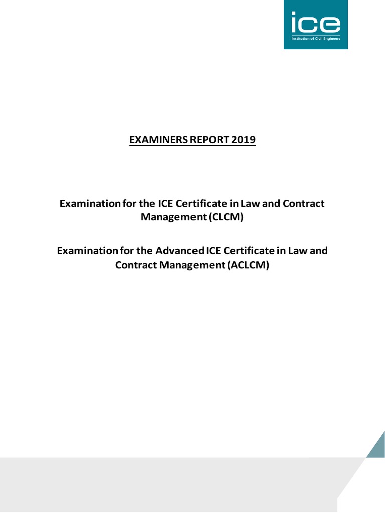 Examiners Report 2019 | PDF | Misrepresentation | Tort