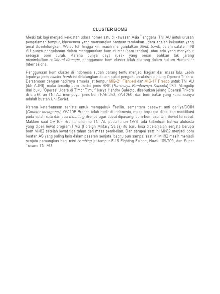 03-Cluster Bomb | PDF