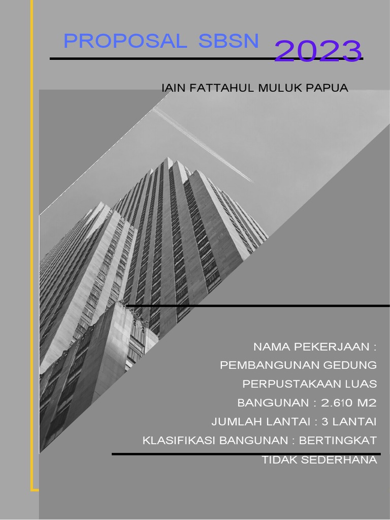 Proposal SBSN Iain Papua 2023 | PDF