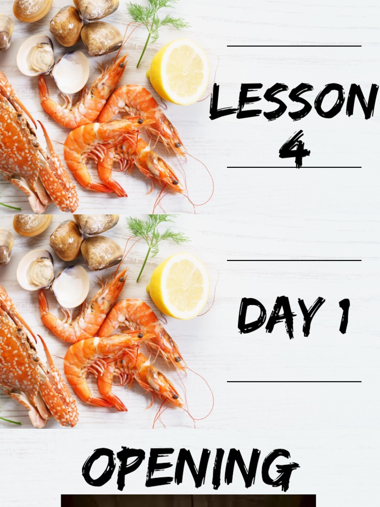 Tle 10 - Lesson 4 and 5 | Download Free PDF | Seafood | Fish