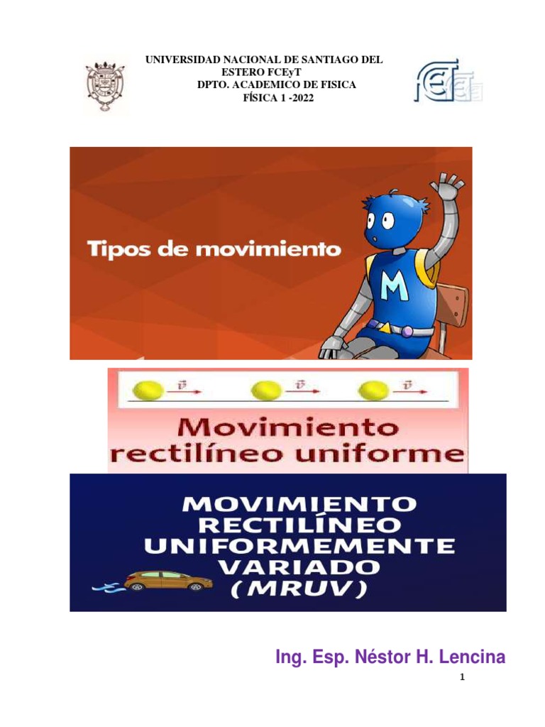 Tipos de Movimientos | PDF | Velocidad | Aceleración