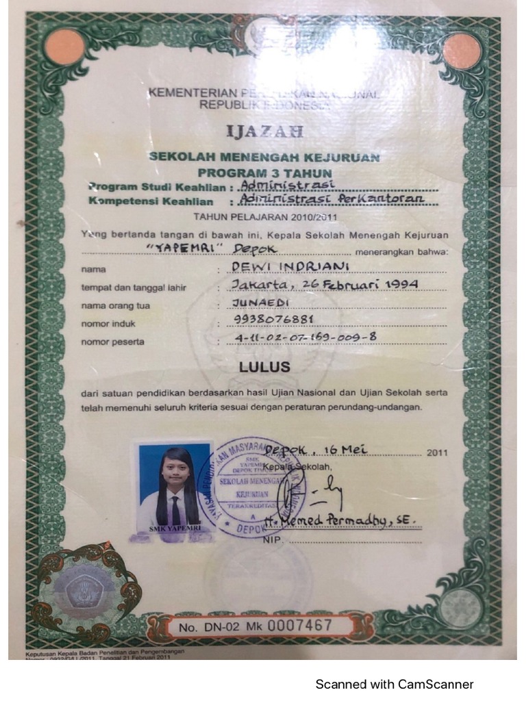 CV Dewi Indriani | PDF