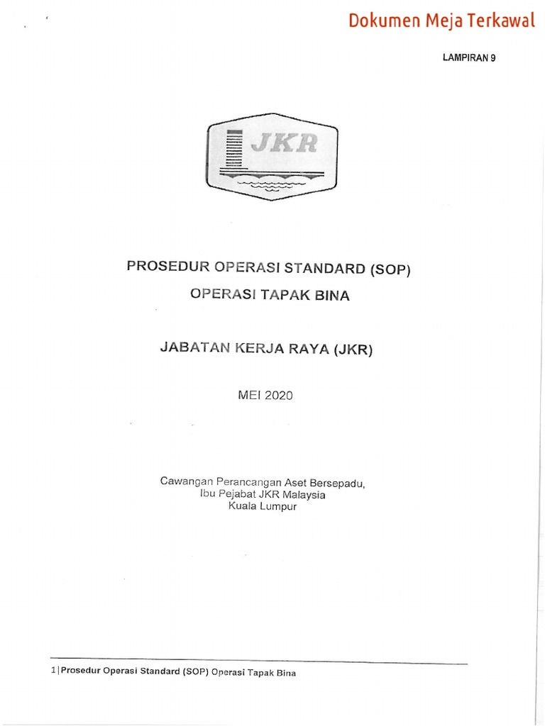 4.SOP Tapak Bina | PDF