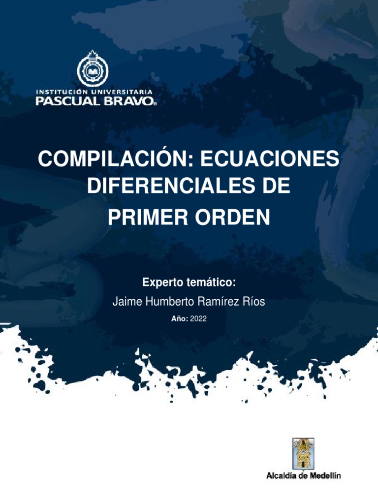 Ecuaciones Diferenciales de Primer Orden Compilacion | PDF | Ecuaciones ...