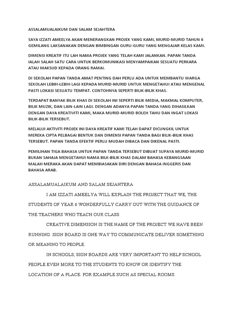 Assalamualaikum Dan Salam Sejahtera | PDF