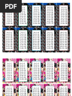 Colorful Cute Multiplication Table Math Poster | PDF