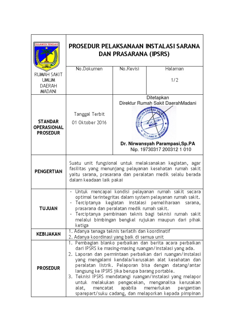 Sop Ipsrs 2015 | PDF