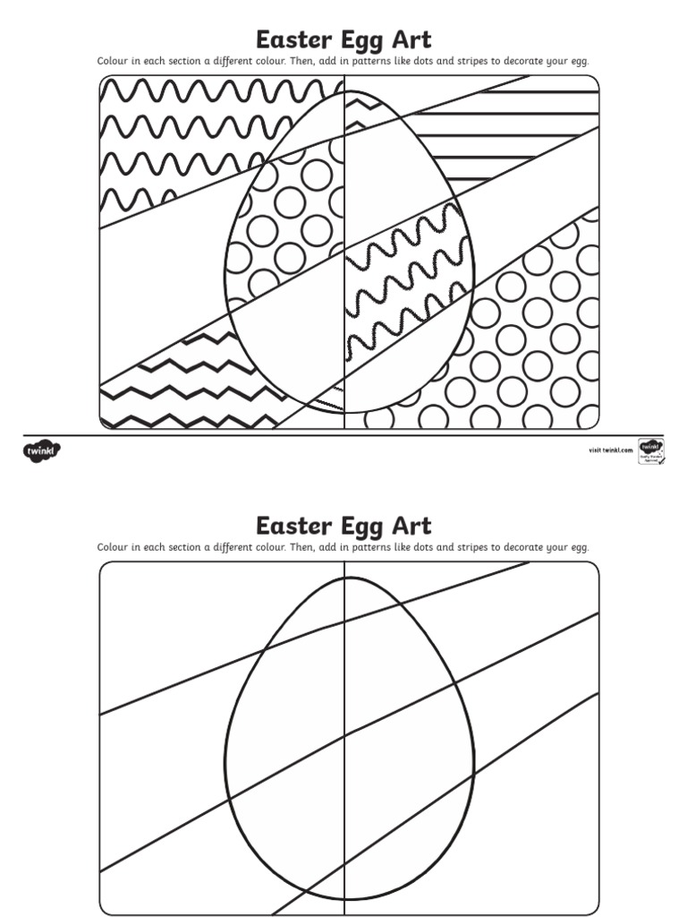T C 254429 Easter Egg Art Activity Sheet Ver 1 | PDF