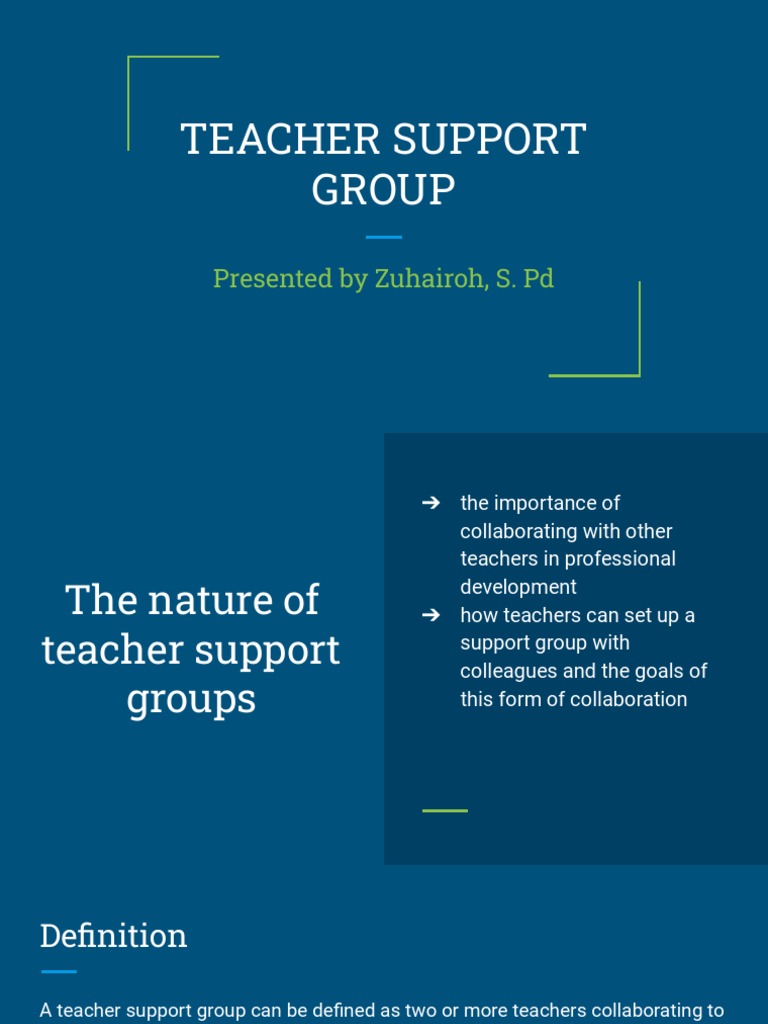 Teacher Support Group | PDF | Teachers | Language Education
