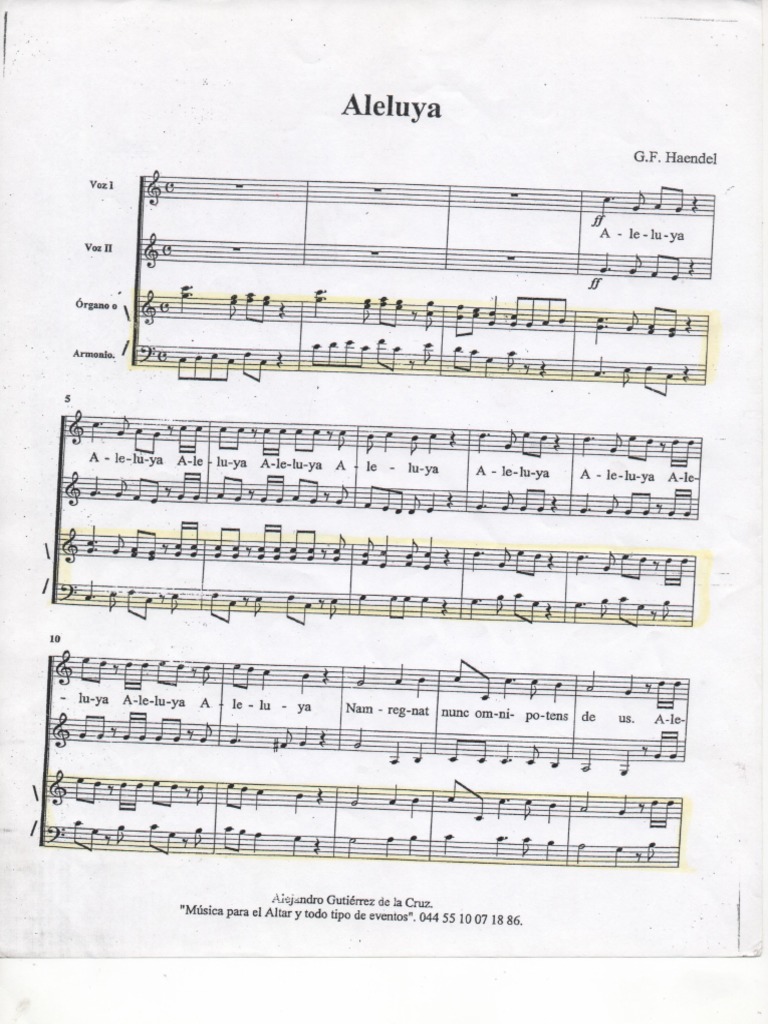 Aleluya (Heandel) | PDF