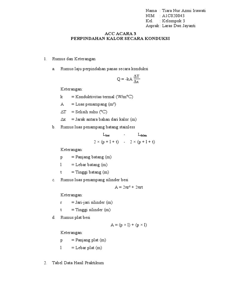 A1C020043 - Tiara Nur Azmi Irawati - Kel-3 - ACC Acara 3 | PDF