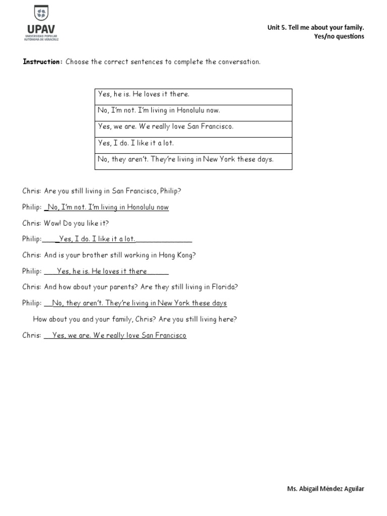 Family Conversation Practice Guide | PDF