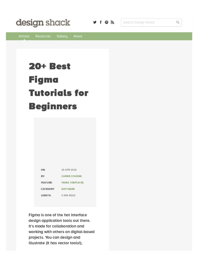 20+ Best Figma Tutorials For Beginners Design System | PDF | User ...