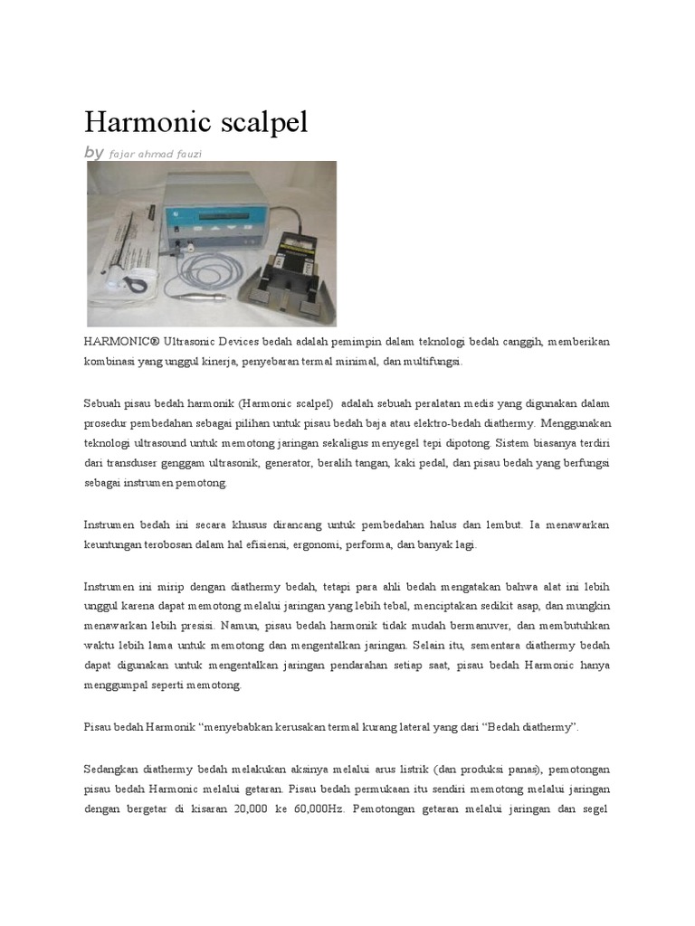 Harmonic Scalpel 1docx | PDF