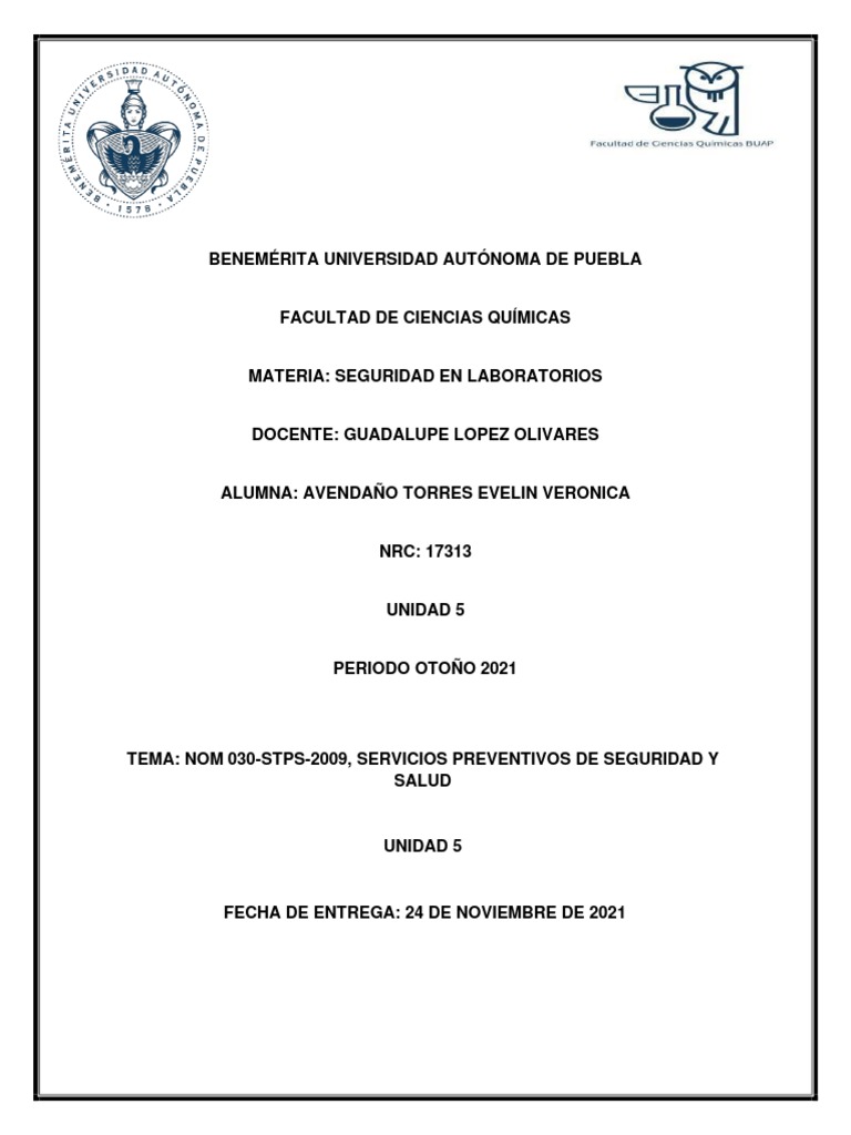 Nom 030-STPS-2009 | PDF | Ciencias de la Salud