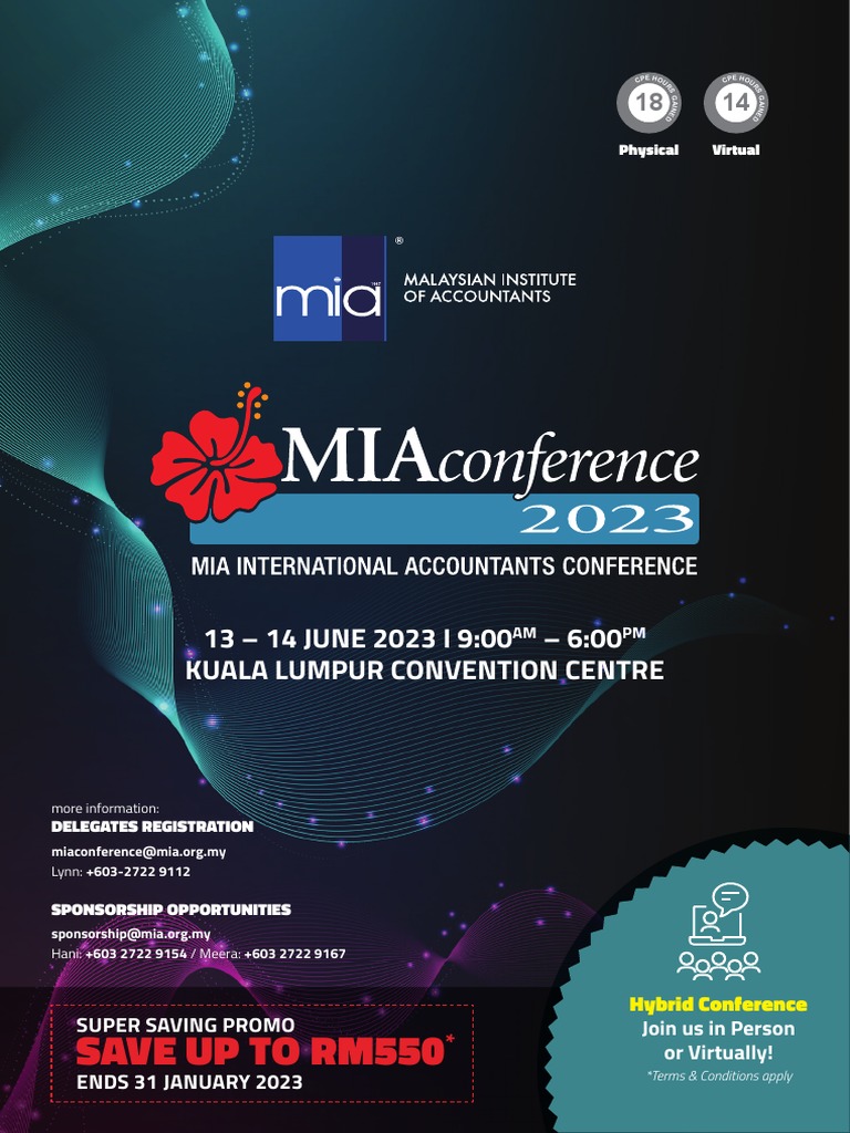 MIA Conference Brochure 2023 | PDF | Identity Document | Receipt
