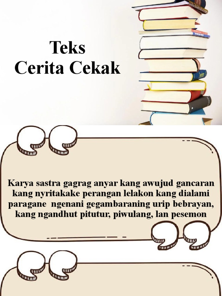 Teks Cerkak | PDF | Fiksi Umum