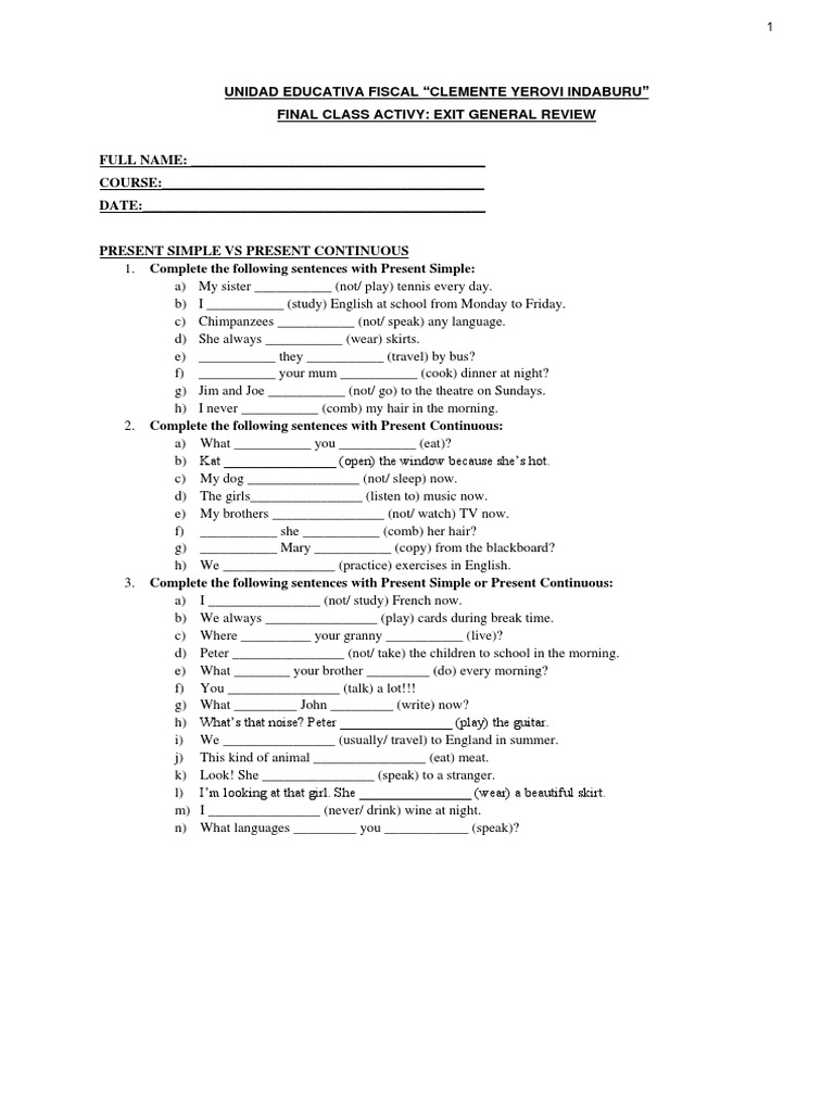 OA1 - Grammar - Worksheets - Final (3) - Removed | PDF | Grammatical ...