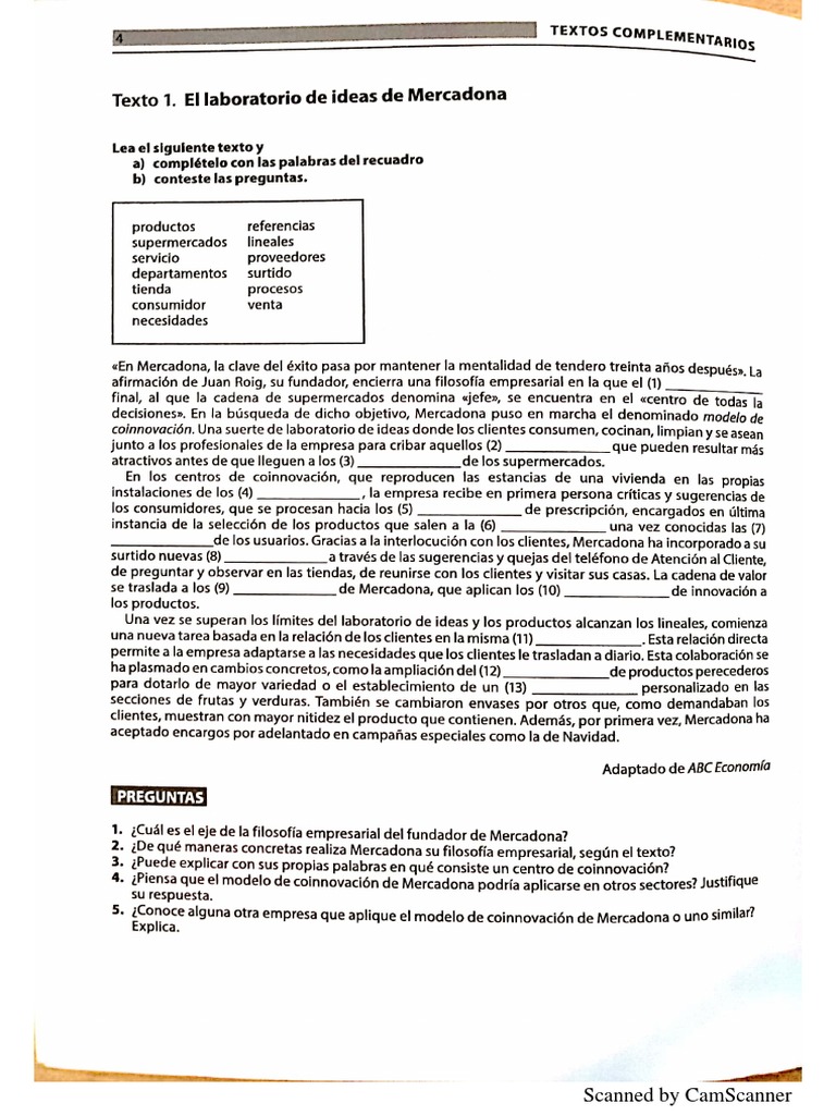 Entorno Empresarial - Textos Complementarios y Claves-5-6 | PDF