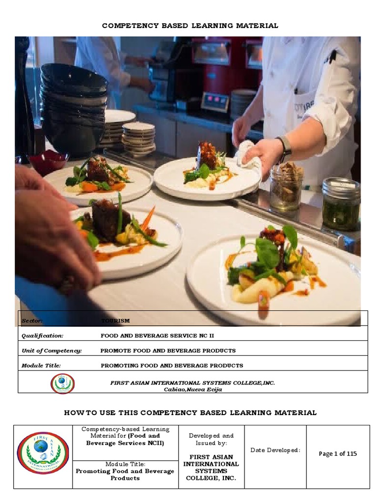 3.promoting Food and Beverage Products | PDF | Wine | Pasta