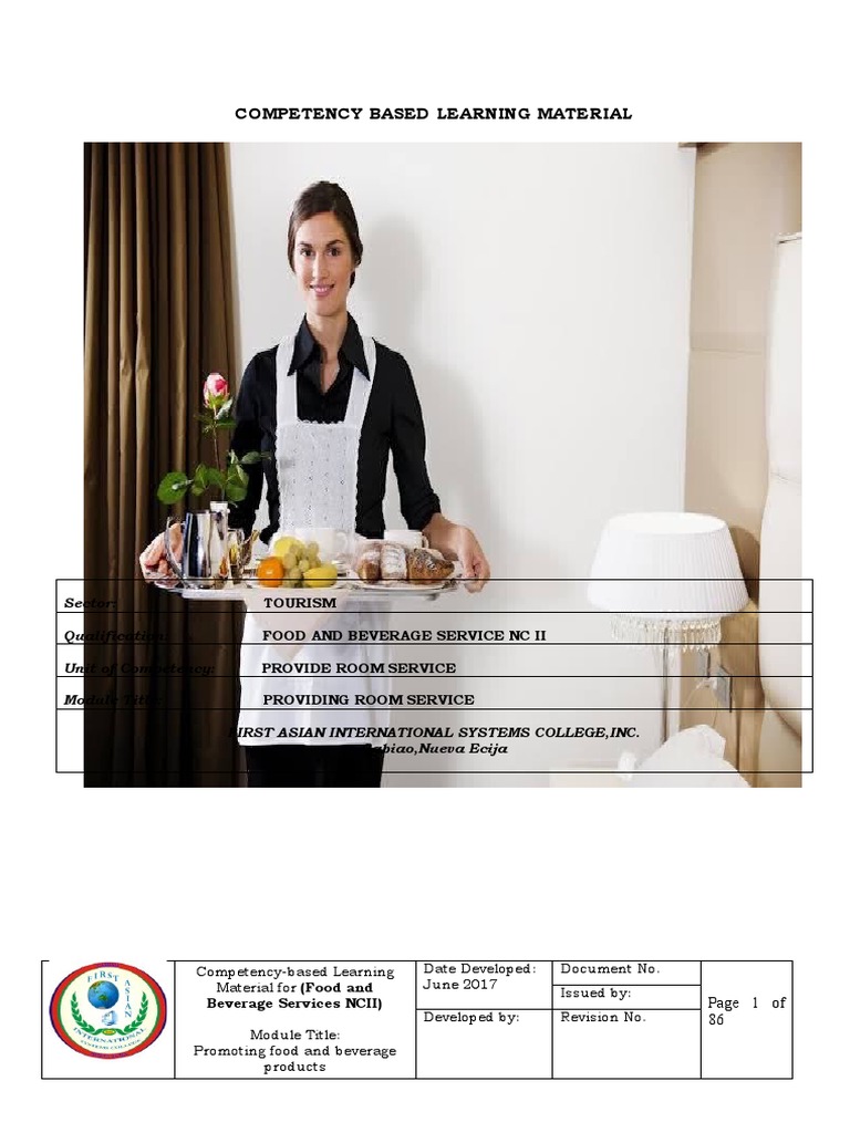 5.providing Room Service | PDF | Restaurants | Foods