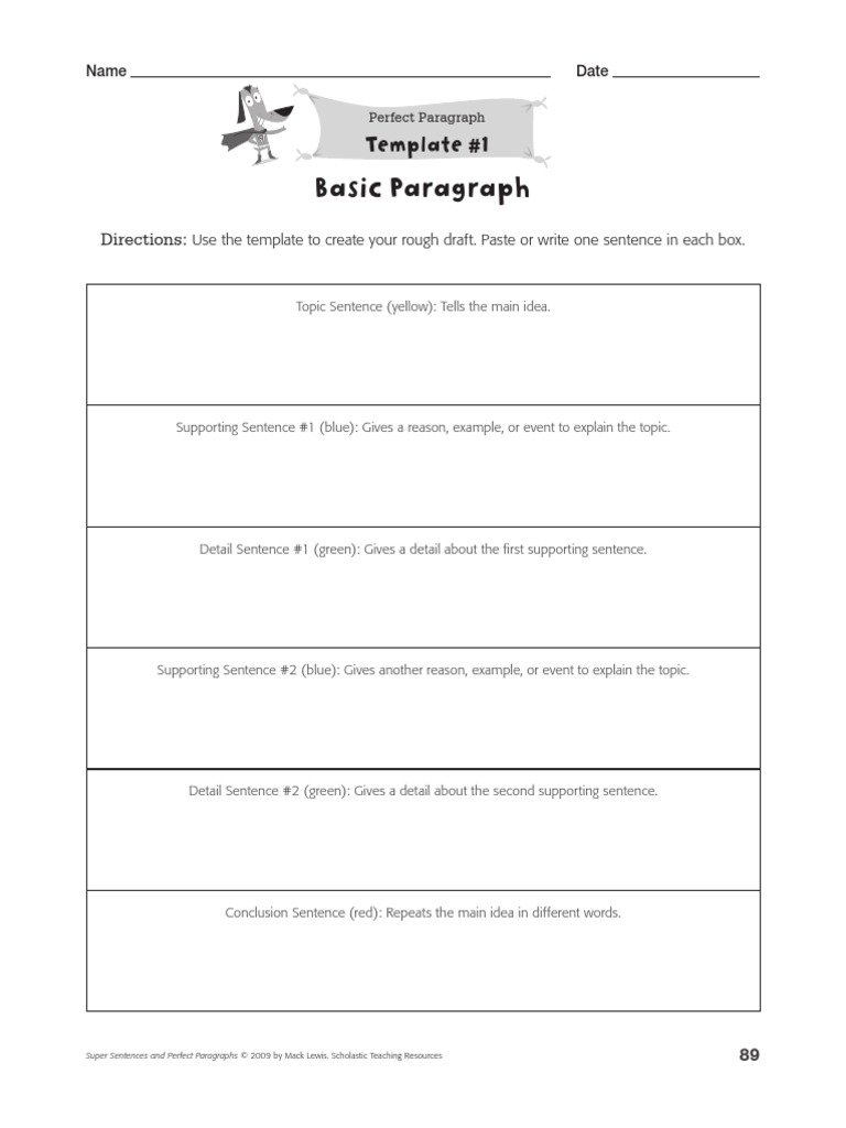 Basic Paragraph Template | PDF