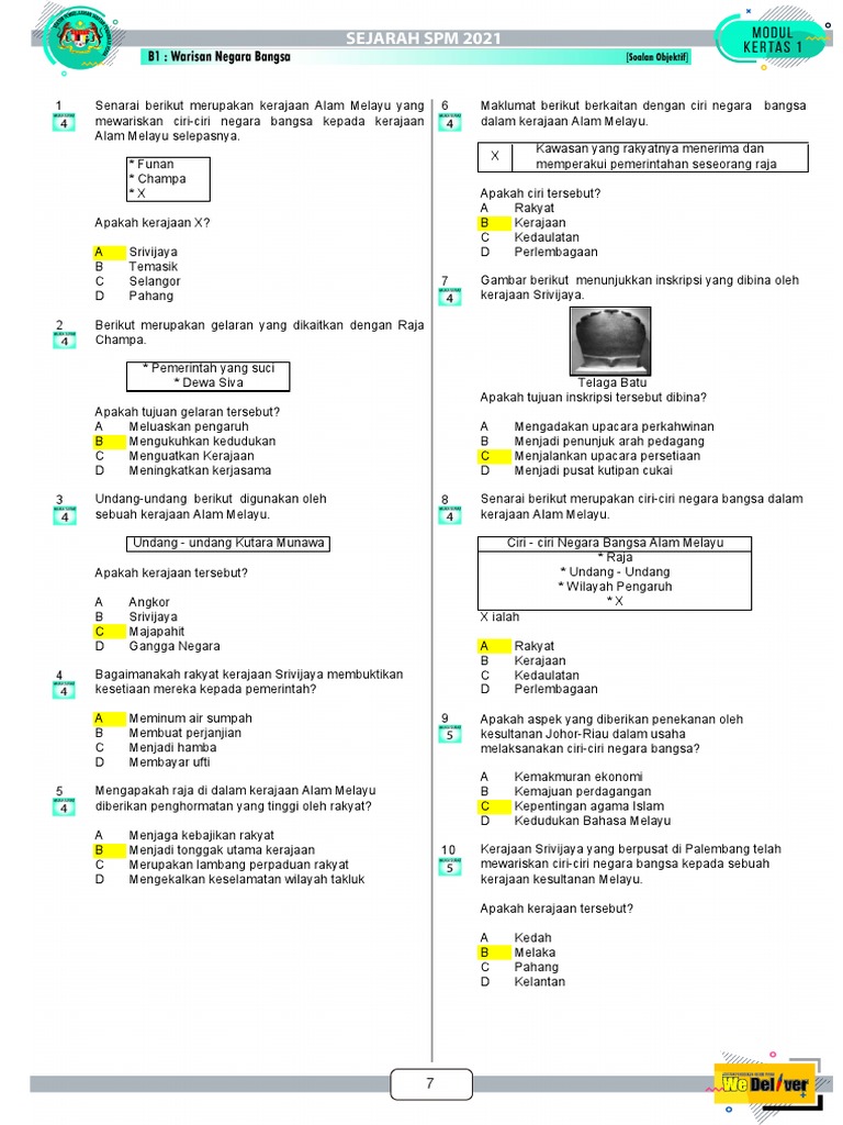 002 Modul t2v Sejarah k1 Guru-7-11 | PDF