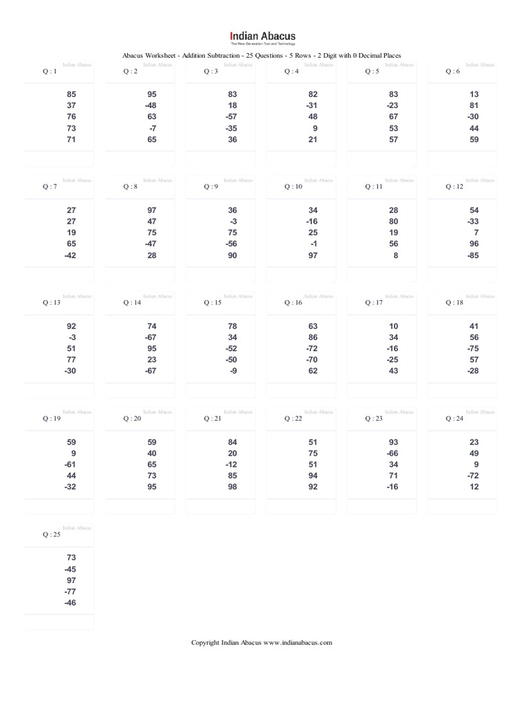 Worksheet Generation | PDF | Mathematics | Arithmetic