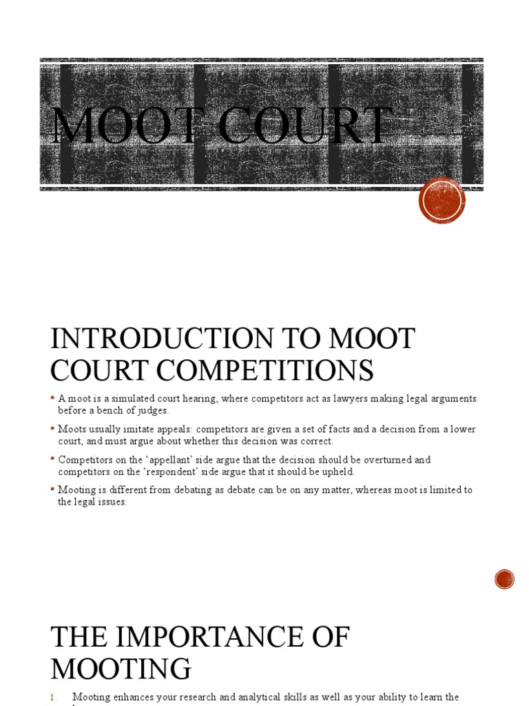 Unit 1 Moot Court Competitions | PDF | Justice | Crime & Violence
