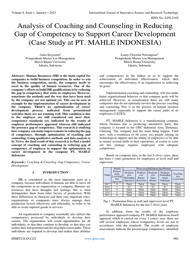analysis-of-coaching-and-counseling-in-reducing-gap-of-competency-to