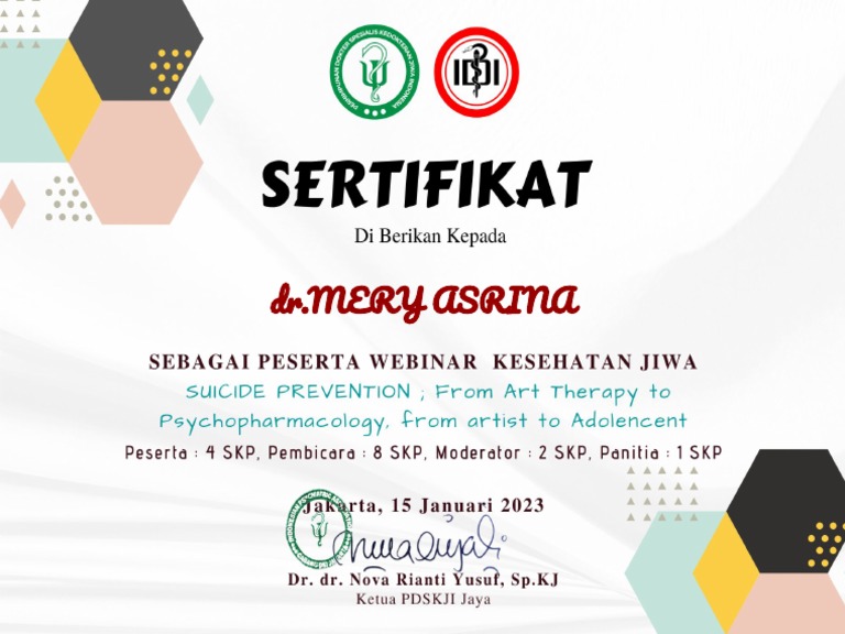 Sertifikat - Nama Lengkap & Gelar | PDF