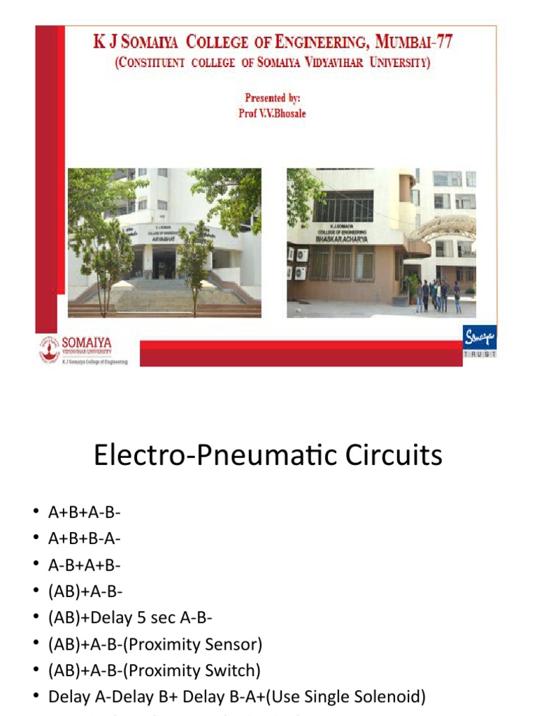 Electro Pneumatic Circuits | PDF | Components