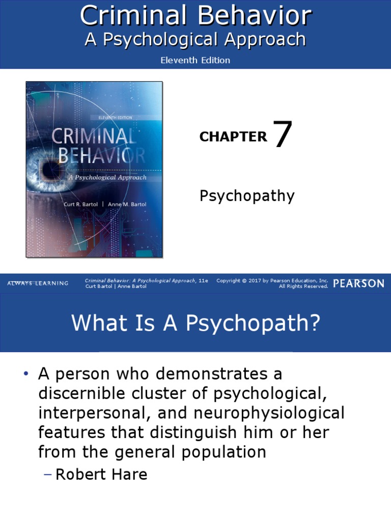 Chapter 7 Powerpoints | PDF | Psychopathy | Mental Health