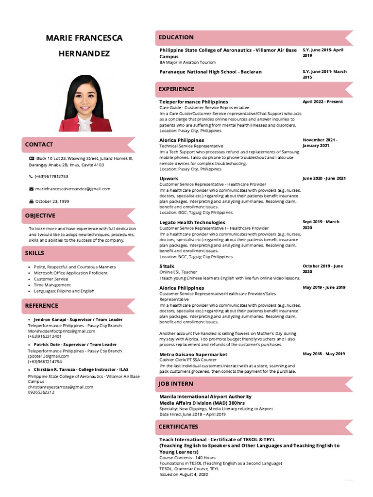 Updated Resume | PDF | English As A Second Or Foreign Language | Health Care