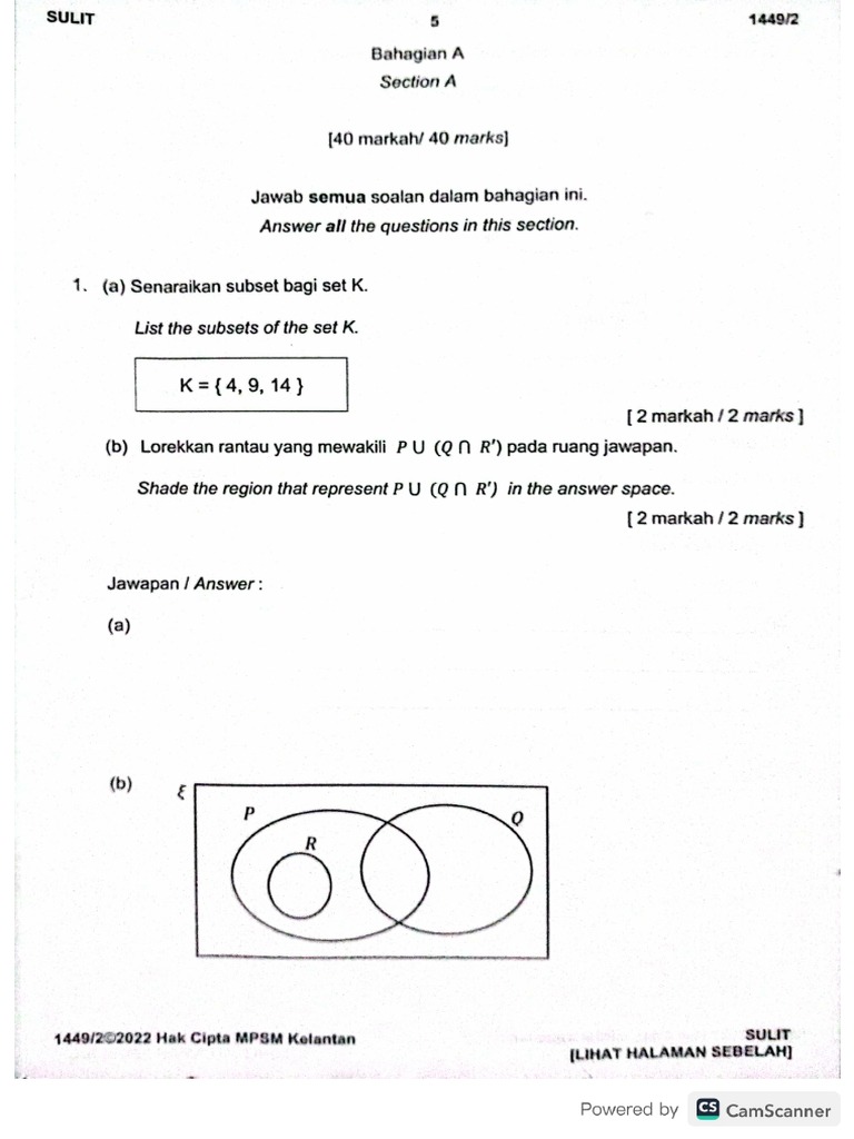 Percubaan Kelantan k2 2022 | PDF