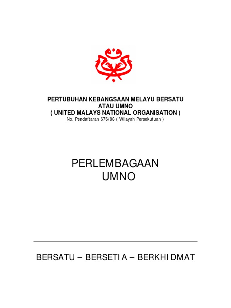 Perlembagaan UMNO | PDF