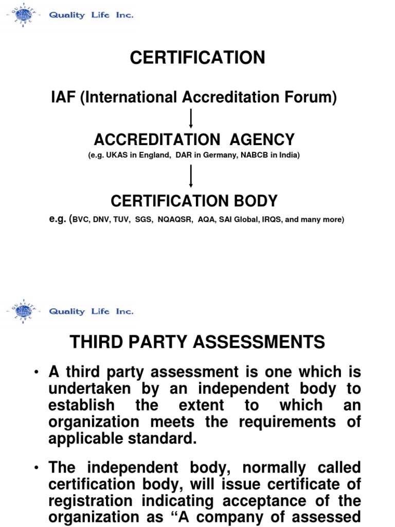 Audit & Cert Body | PDF | Audit | Professional Certification