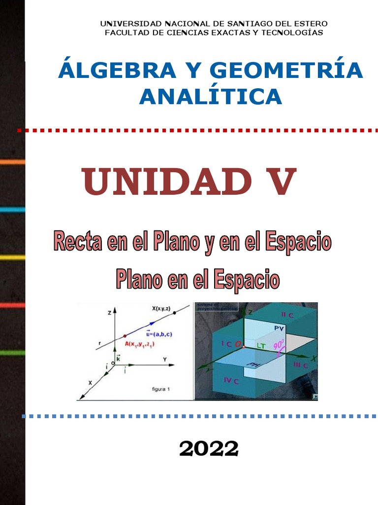 Unidad #5 - RECTA EN EL PLANO Y EN EL ESPACIO - PLANO EN EL ESPACIO | PDF | Geometria plana ...