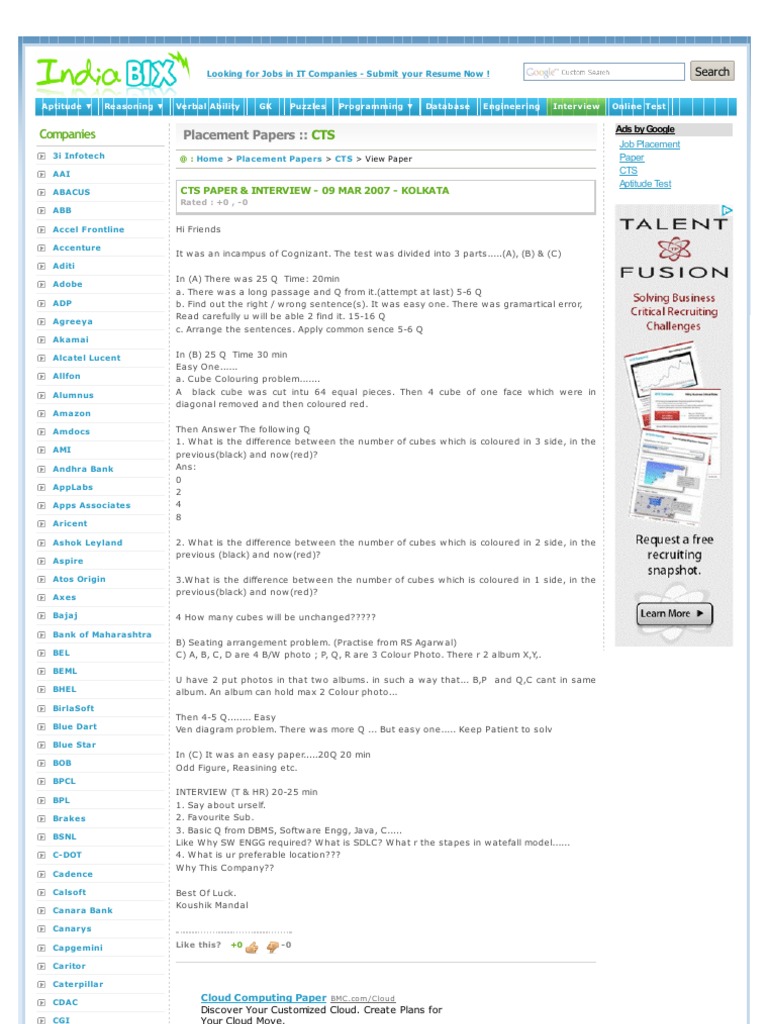 WWW Indiabix Com | PDF | Companies Of The United States | Service Companies